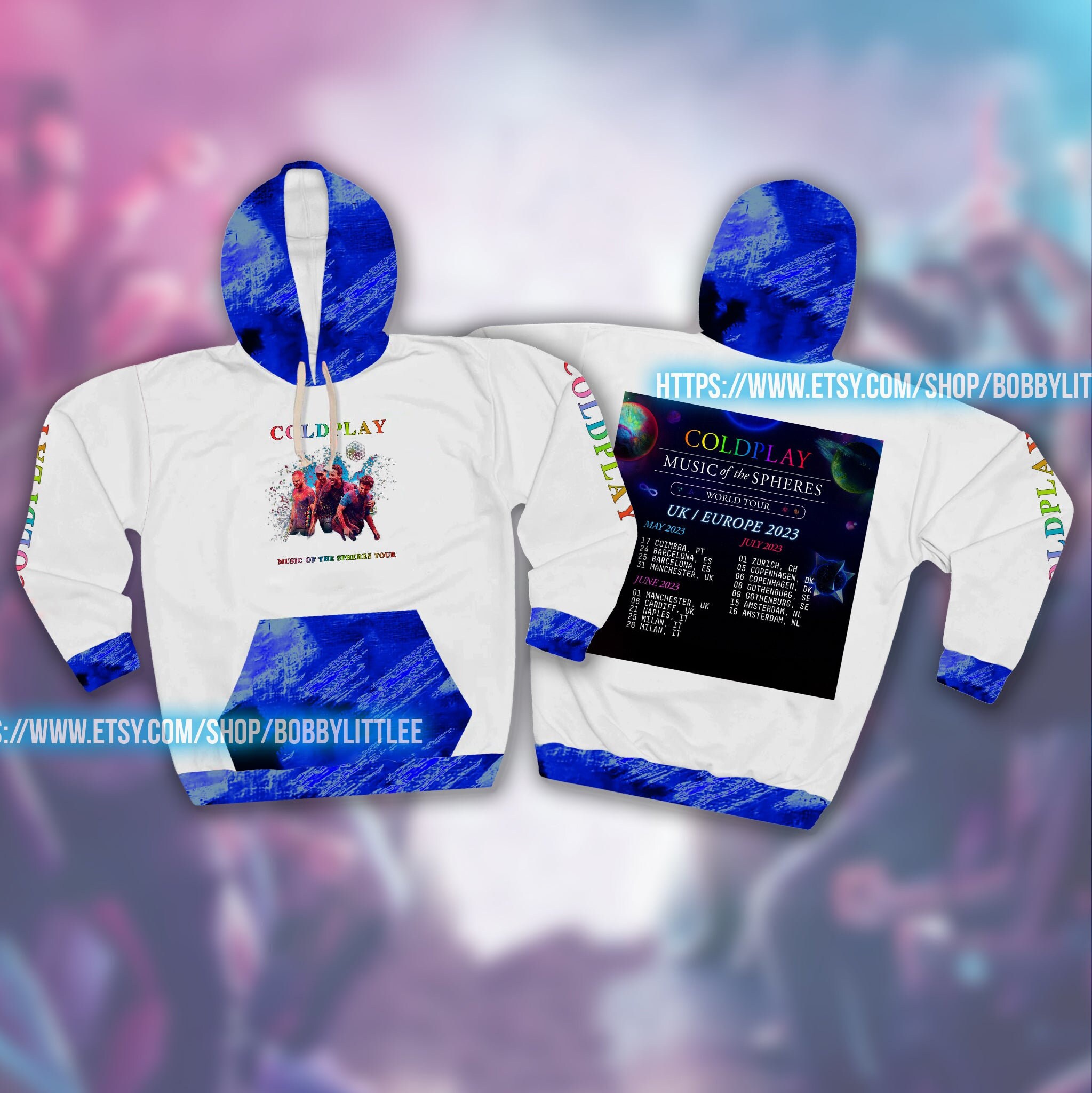Coldplay World Tour 2023 Hoodie, Coldplay Music Of The Spheres Tour ...