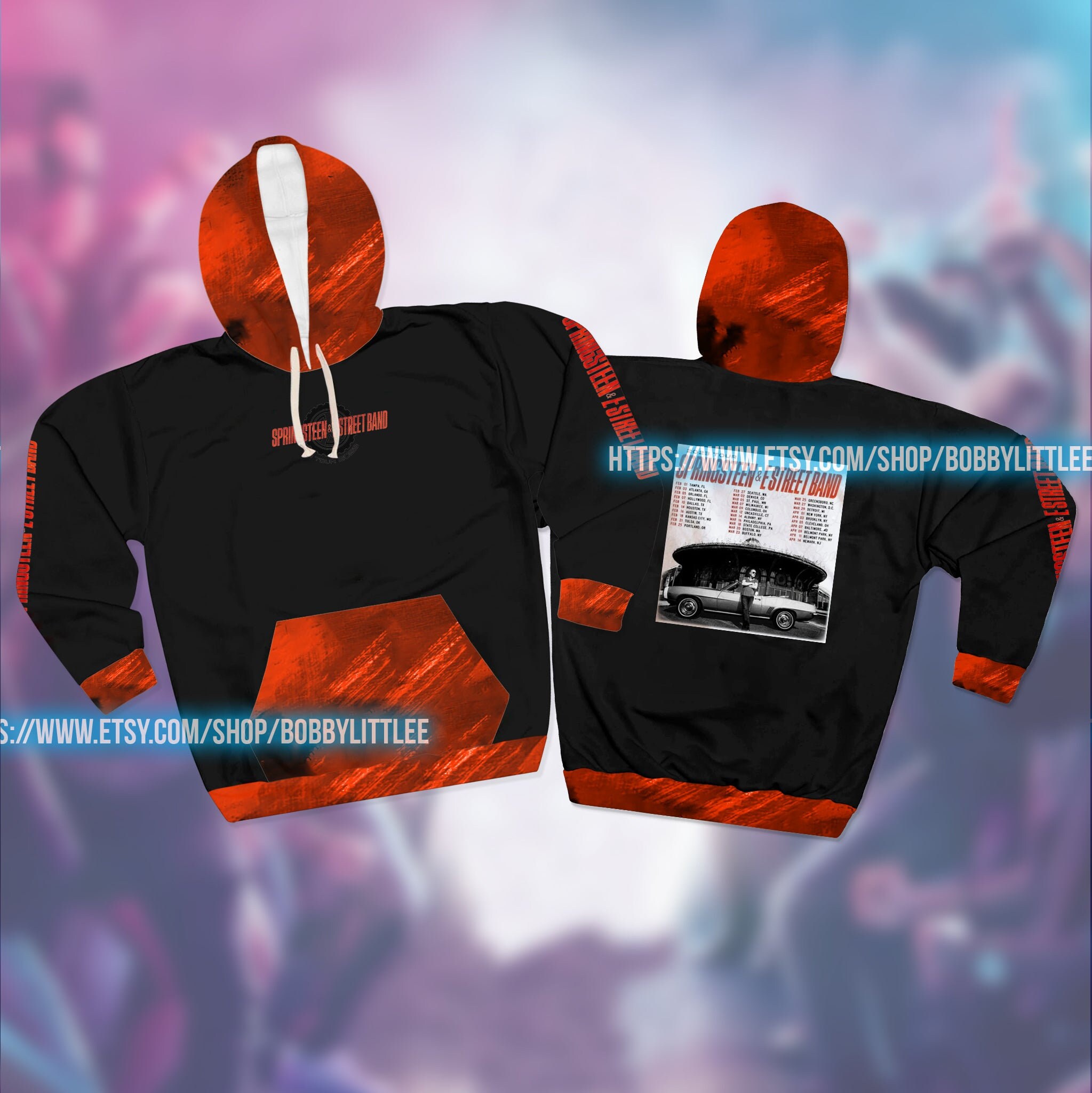 Bruce Springsteen 2023 Tour Hoodie, Springsteen N E Street Band Tour