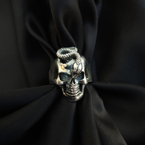 Cliff Burton Skull Ring - Etsy UK