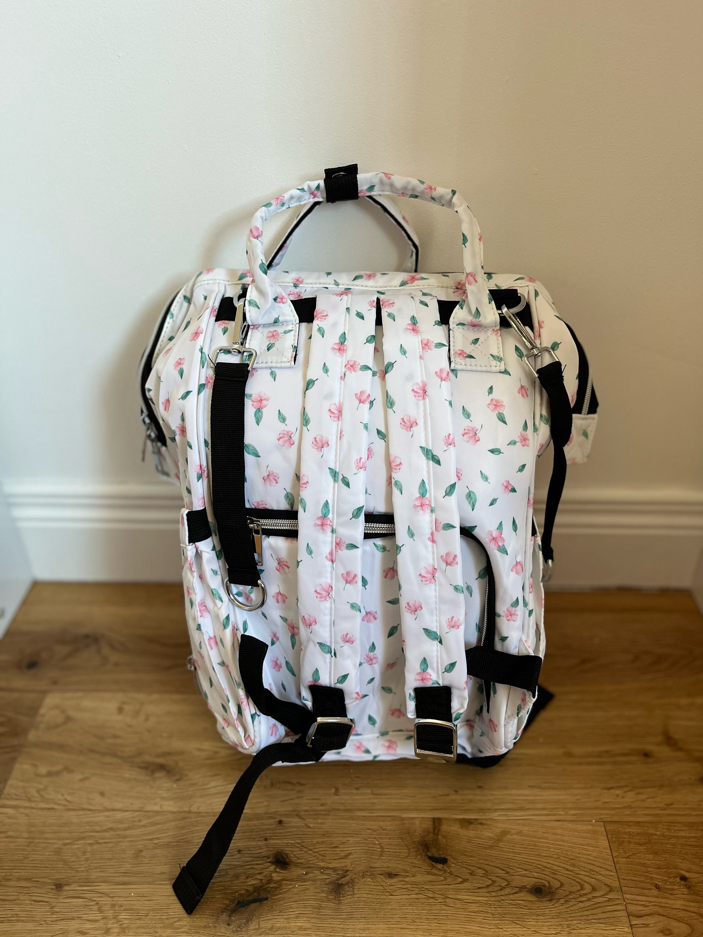 Floral Print Baby Bag: Waterproof Travel Changing Bag - Etsy