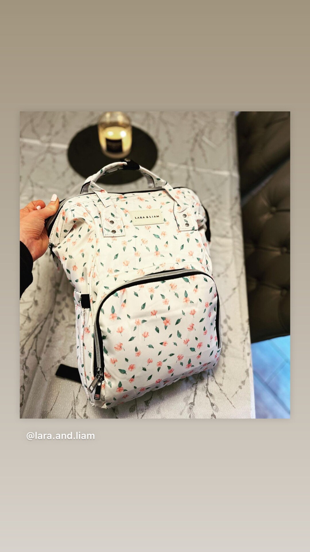 Floral Print Baby Bag: Waterproof Travel Changing Bag - Etsy