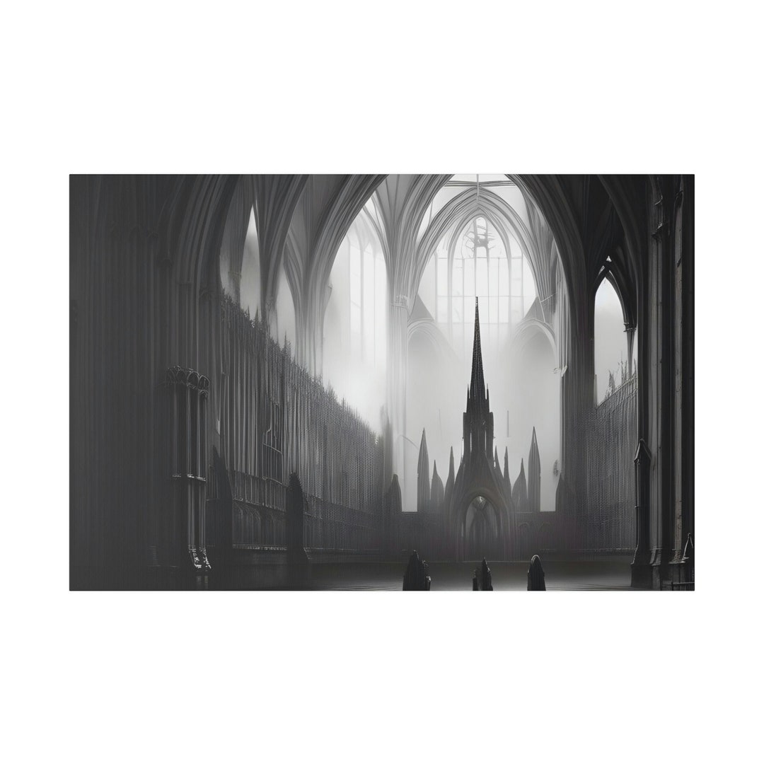 Gothic Cathedral Wall Art | Witchy Gallery Wall Art | Church Poster ...