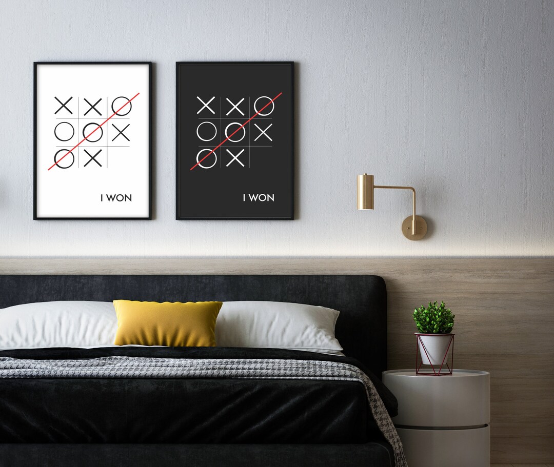Tic Tac Toe Two Posters Print Large Printable Aesthetic Room Decor ...