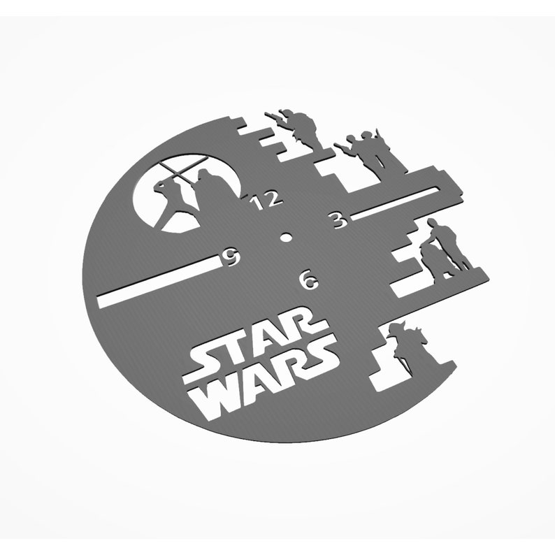Star Wars Clock 3d Stl Files - Etsy