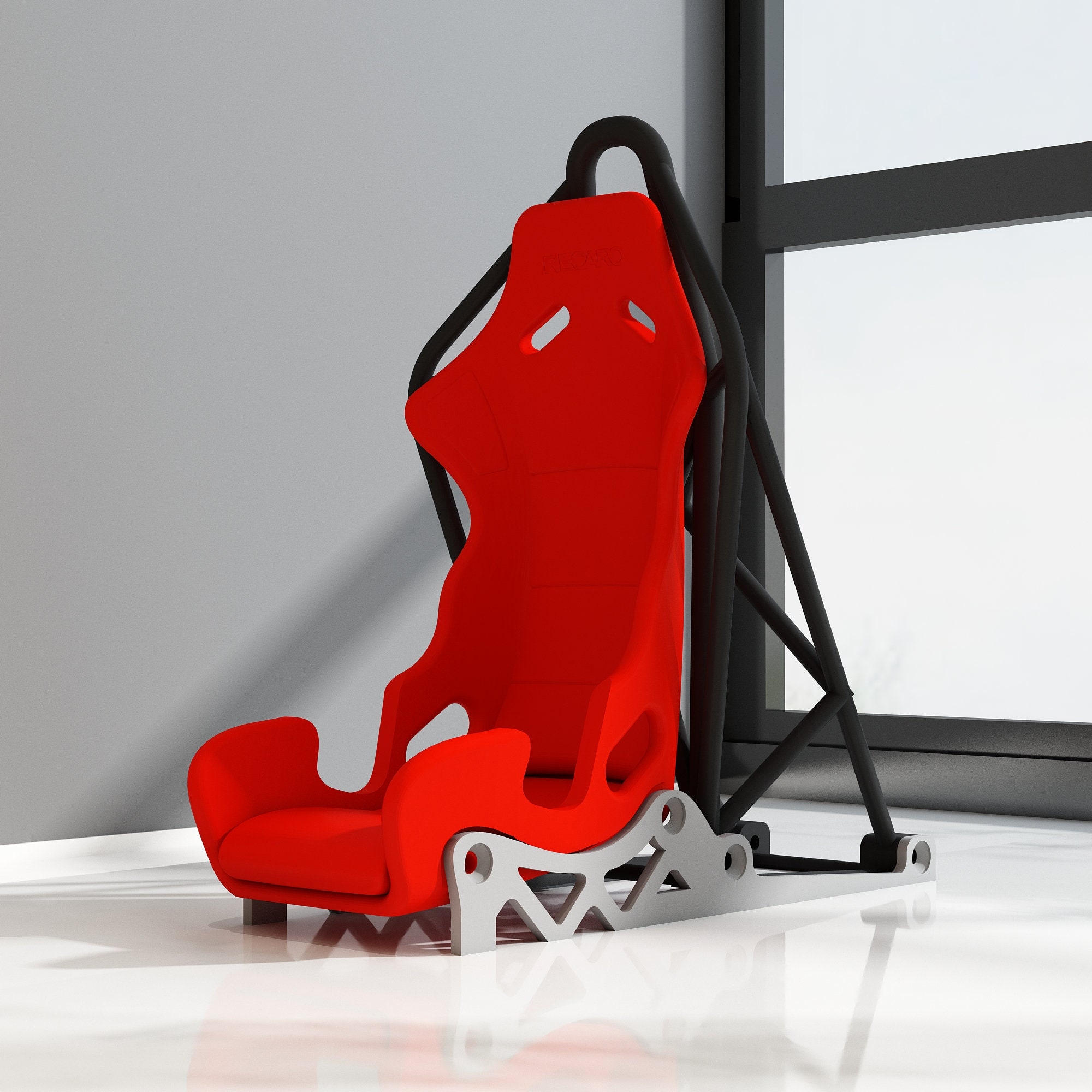RACING CAR SEAT Phone Stand With Roll Cage 3d Stl Files for 3d Printing ...
