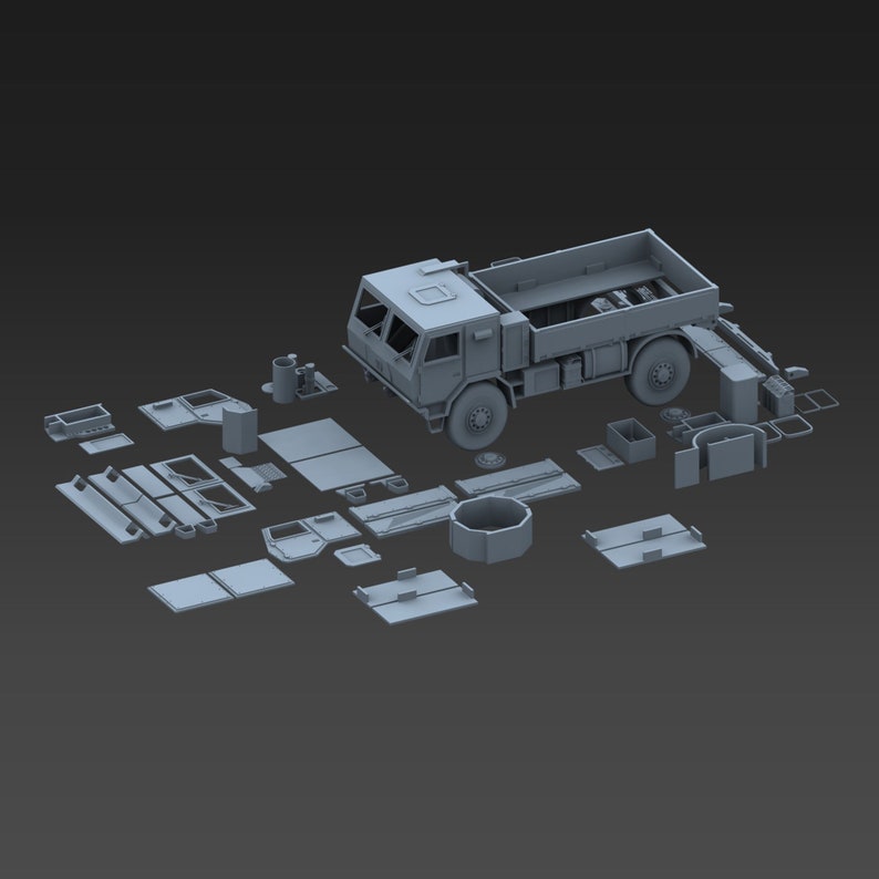 1/10 TATRA 815-7 KAMAZ Rc Body 3d Stl Model - Etsy