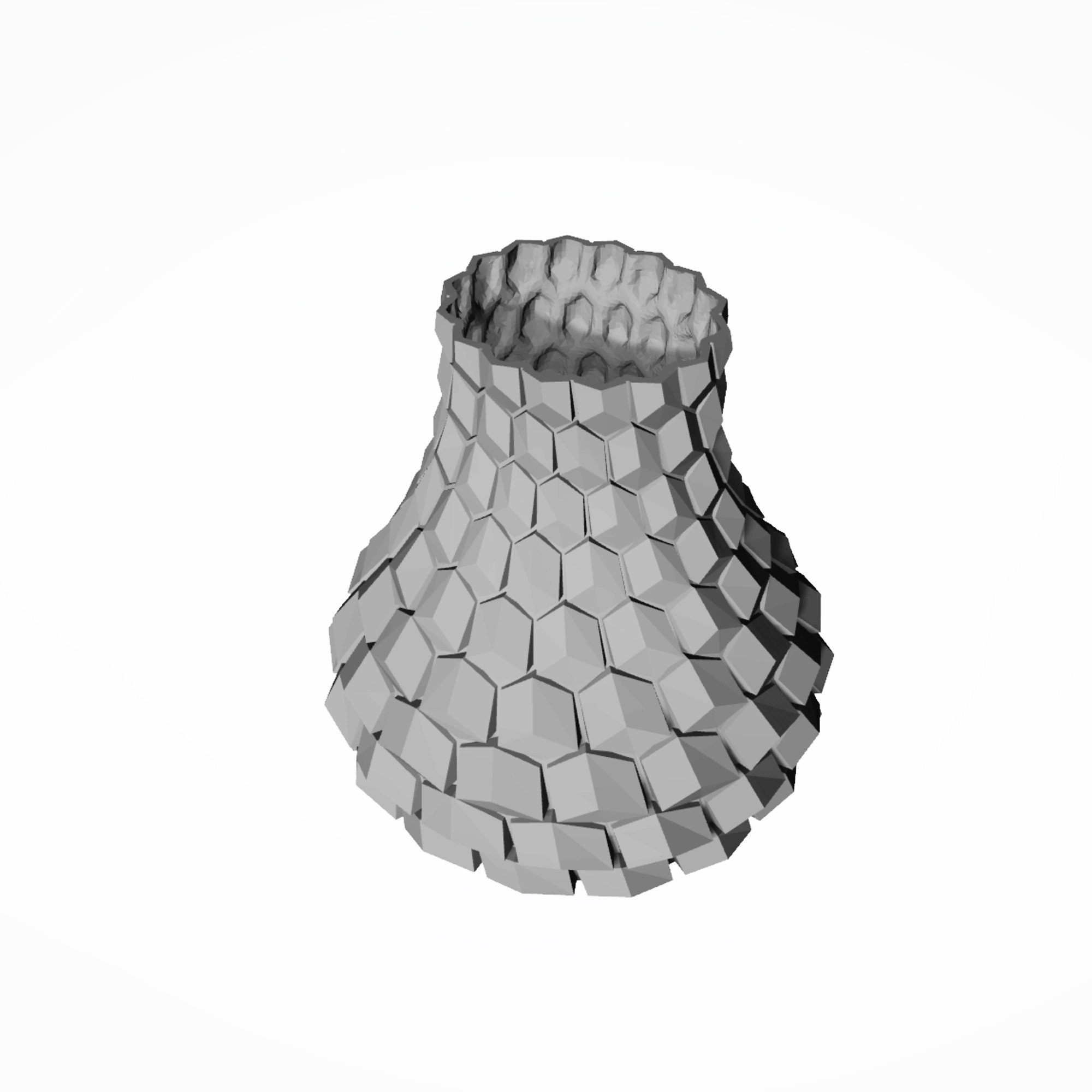 Curved Honeycomb Vase 3 Version Stl Printable - Etsy