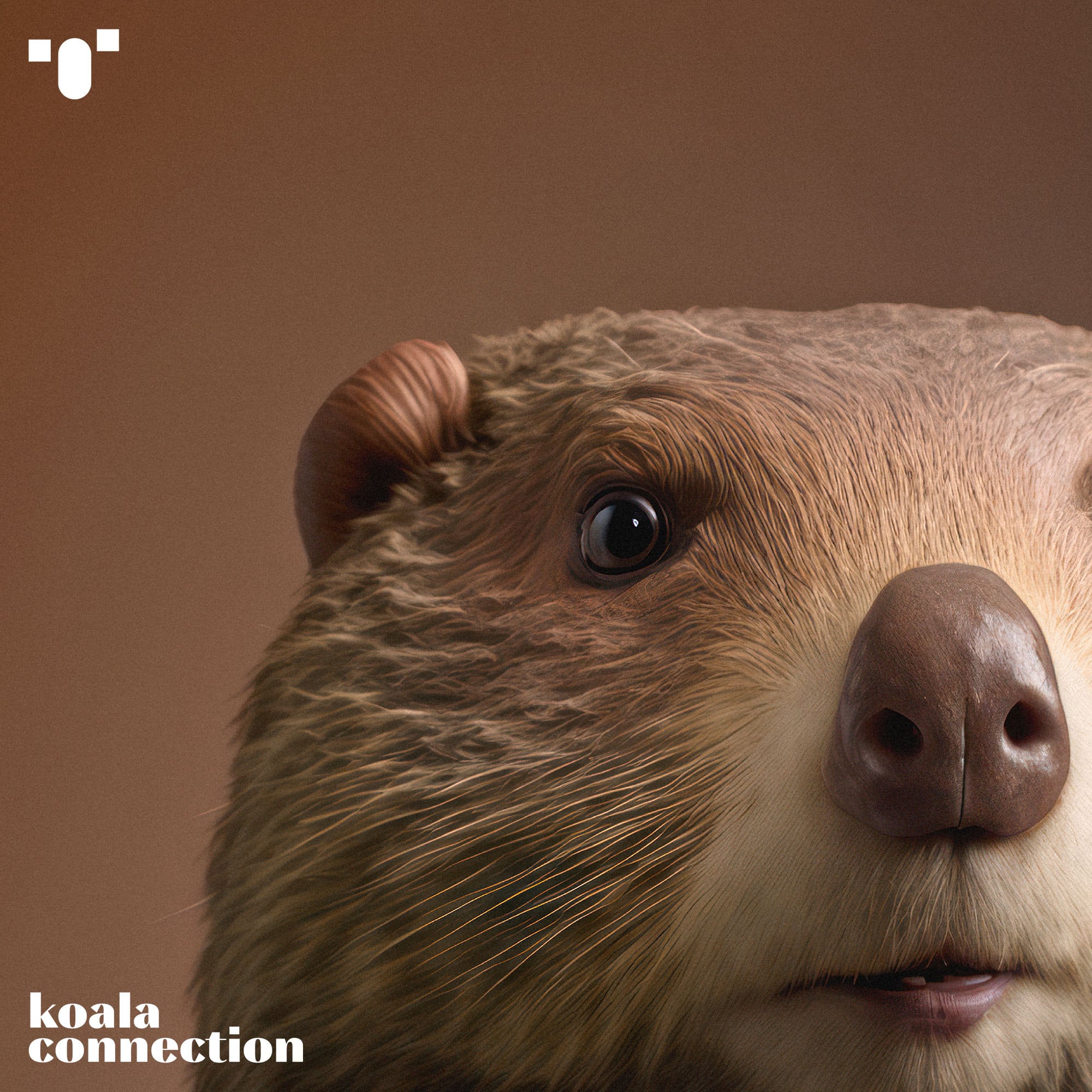 Beaver Print Quirky Animal Portrait Art Living Room Decor Gift Whimsy ...