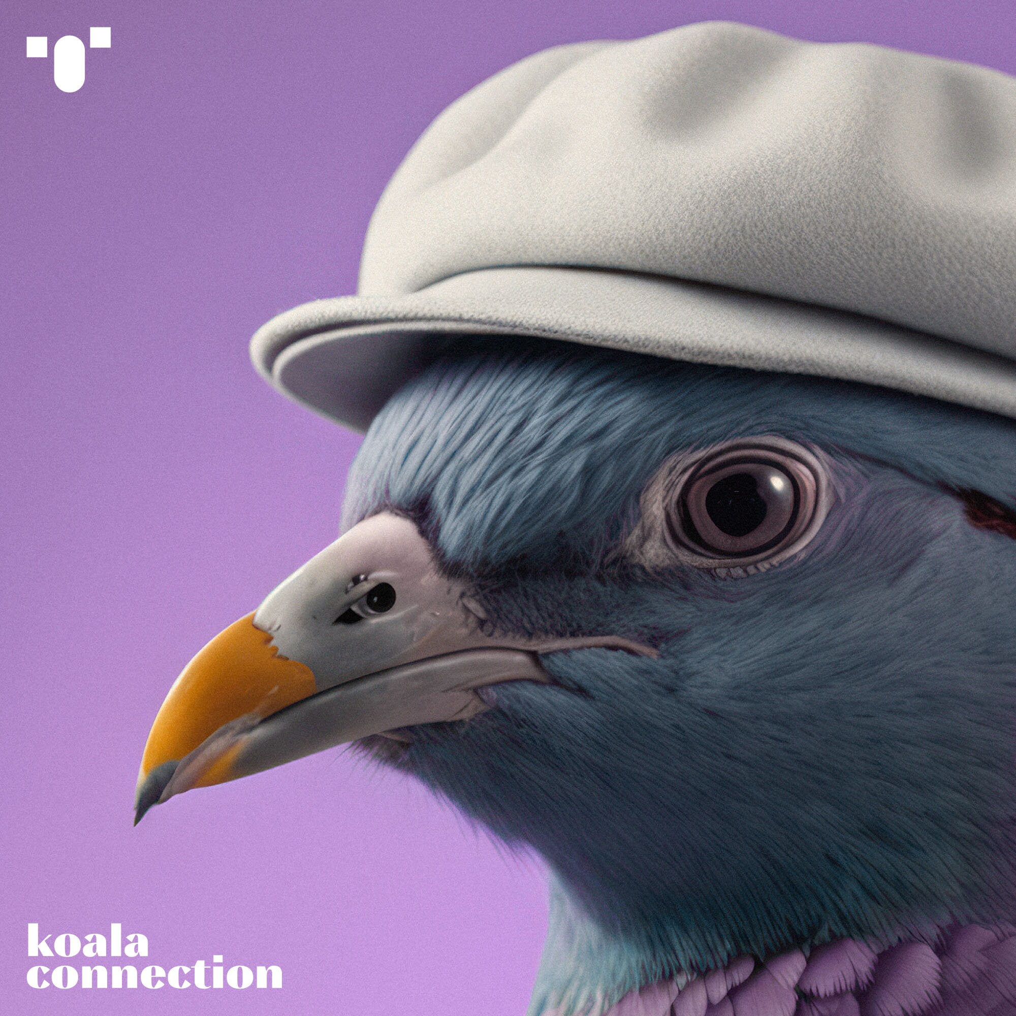 Pigeon Print Quirky Animal Portrait Wall Art Dove Print Funky Living ...