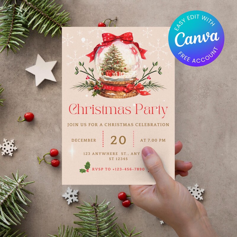 Christmas Snow Globe - Etsy