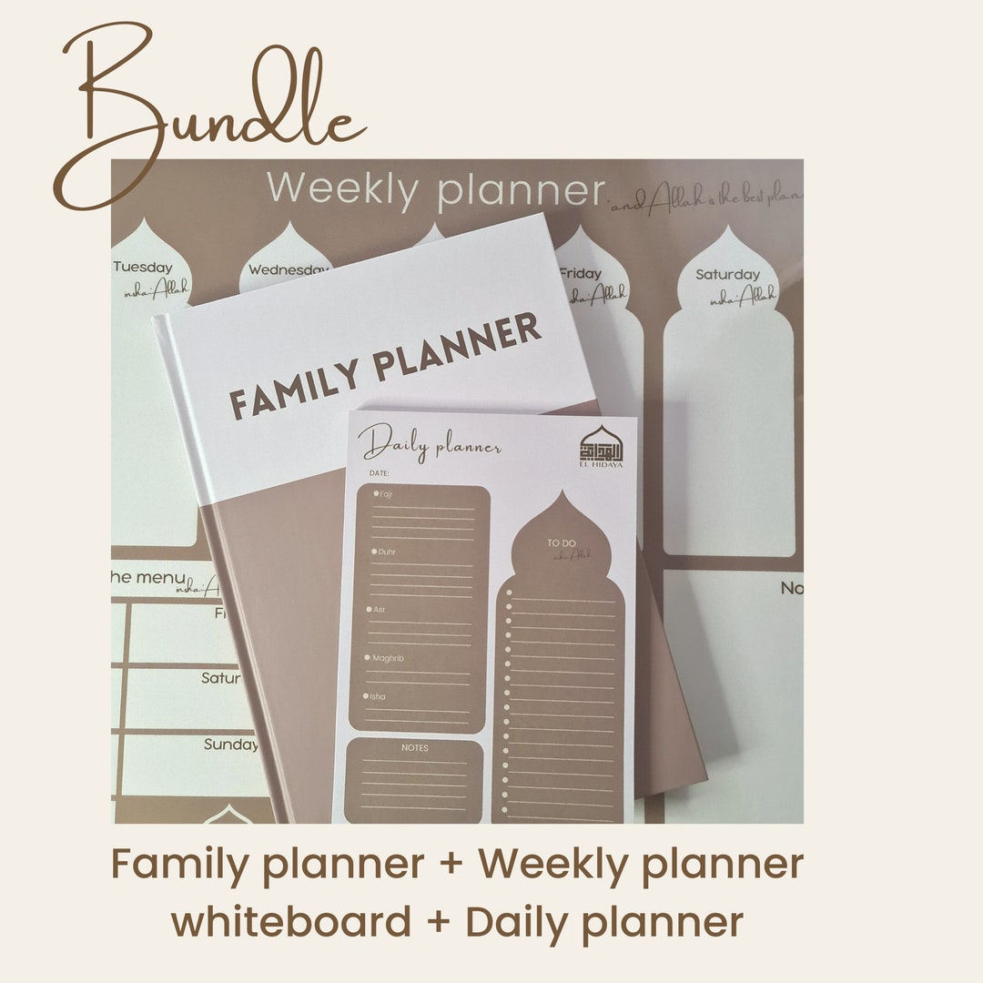 Value Bundle Planners Islamic Family Planner Islamic Daily Planner ...