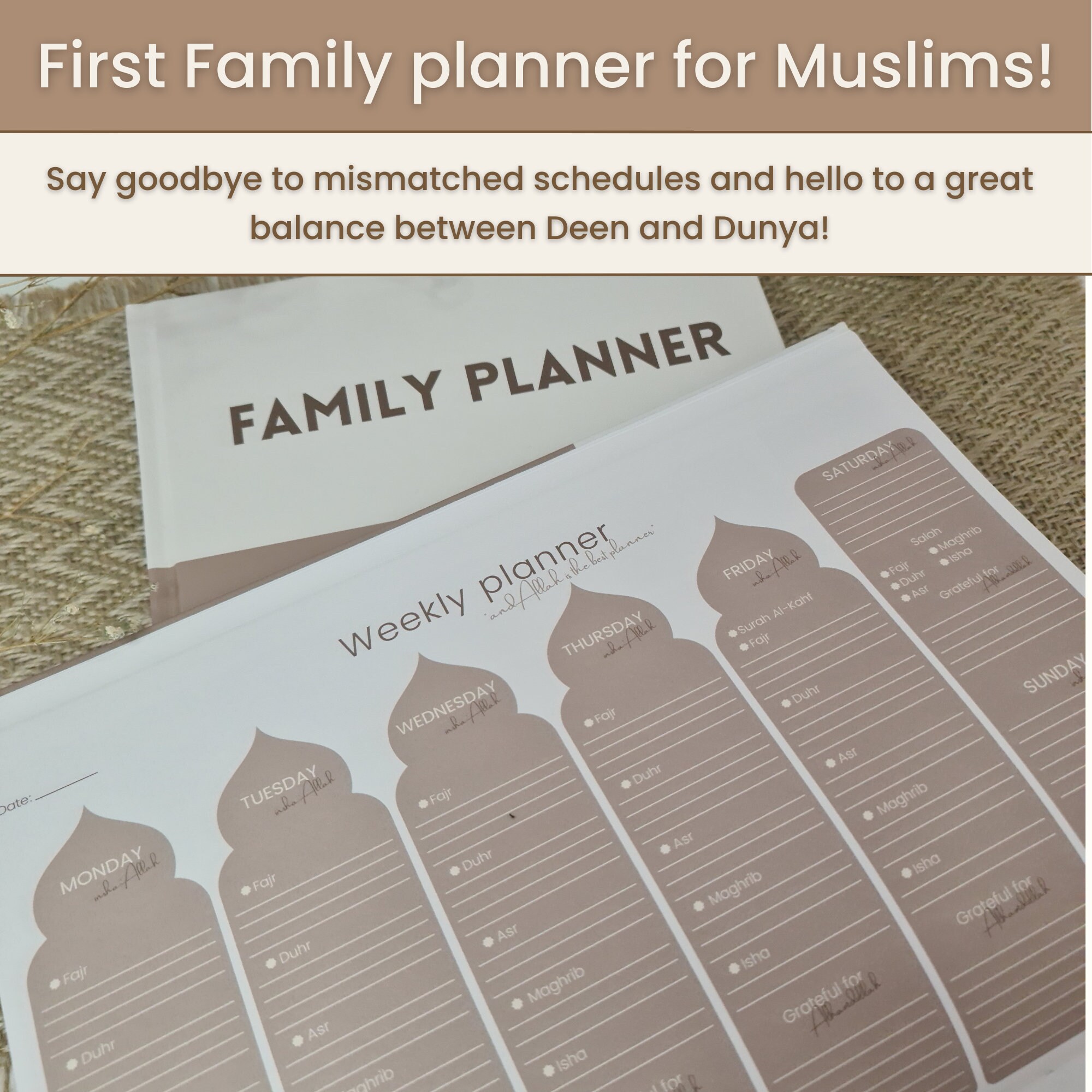 Family Planner for Muslims Islamic Planner With Ramadan Planner With QR ...