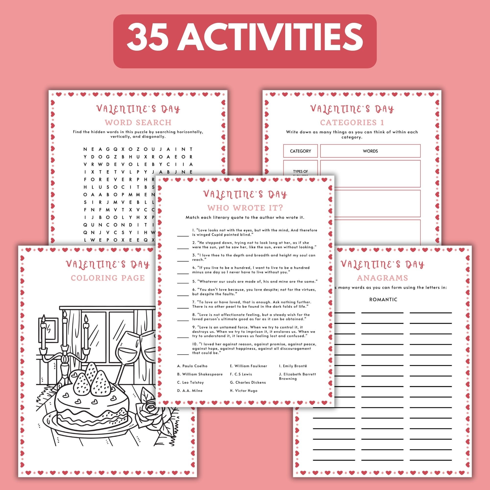 Ultimate Valentine's Day Bundle, Printable Trivia Games Quizzes, Party ...