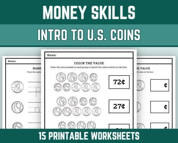 Usa Coins Worksheets