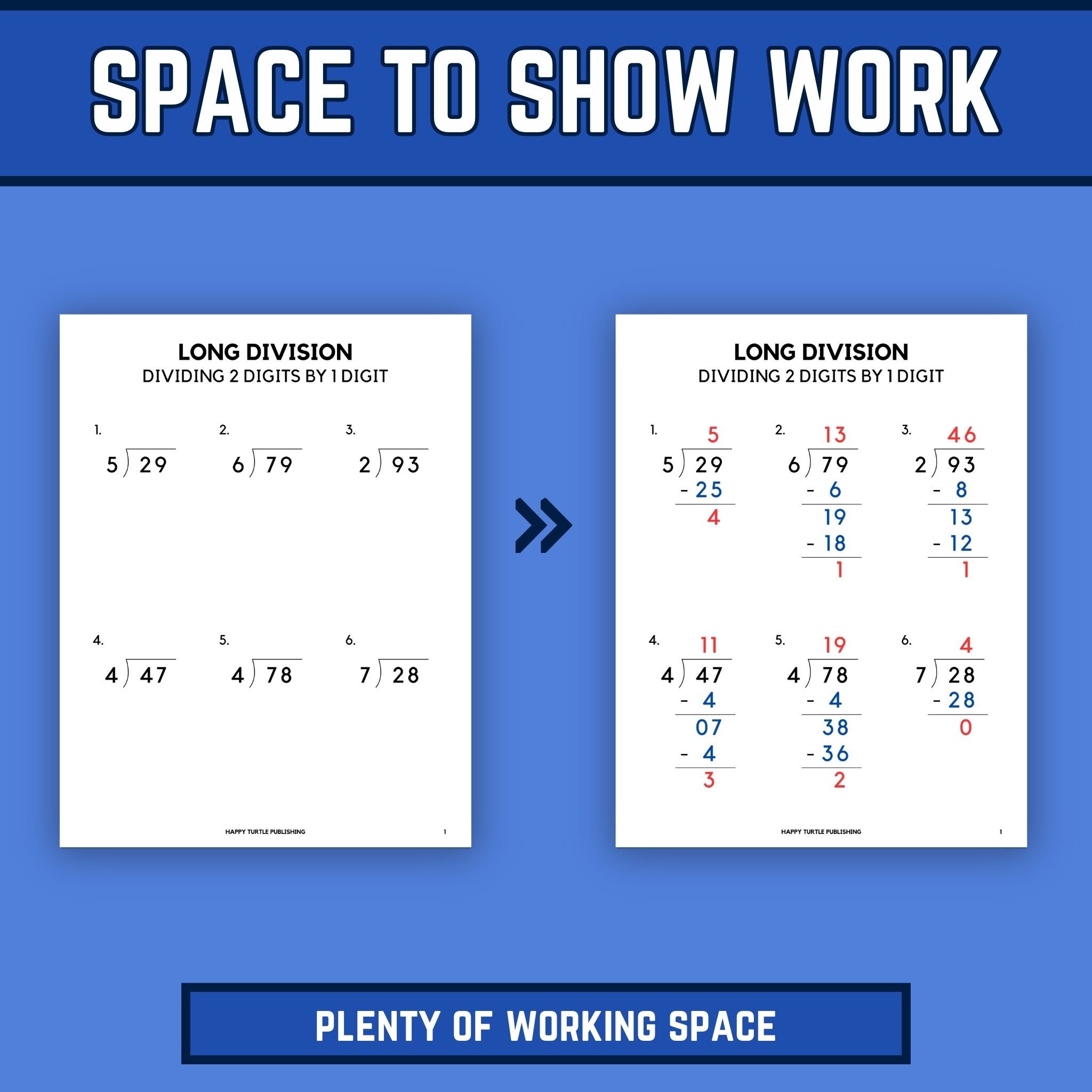 Long Division Practice Worksheets With Answers, 5th Grade Math ...