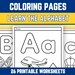 Printable Alphabet Coloring Worksheets, Letter Learning Activity Pages ...