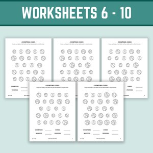 Printable Coin Worksheets, Identifying U.S. Coins, Tallying Coins ...