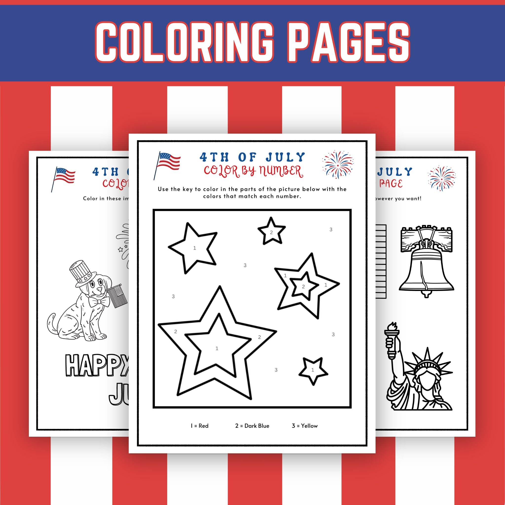 4th of July Independence Day Activity Pack, Printable Party Games ...