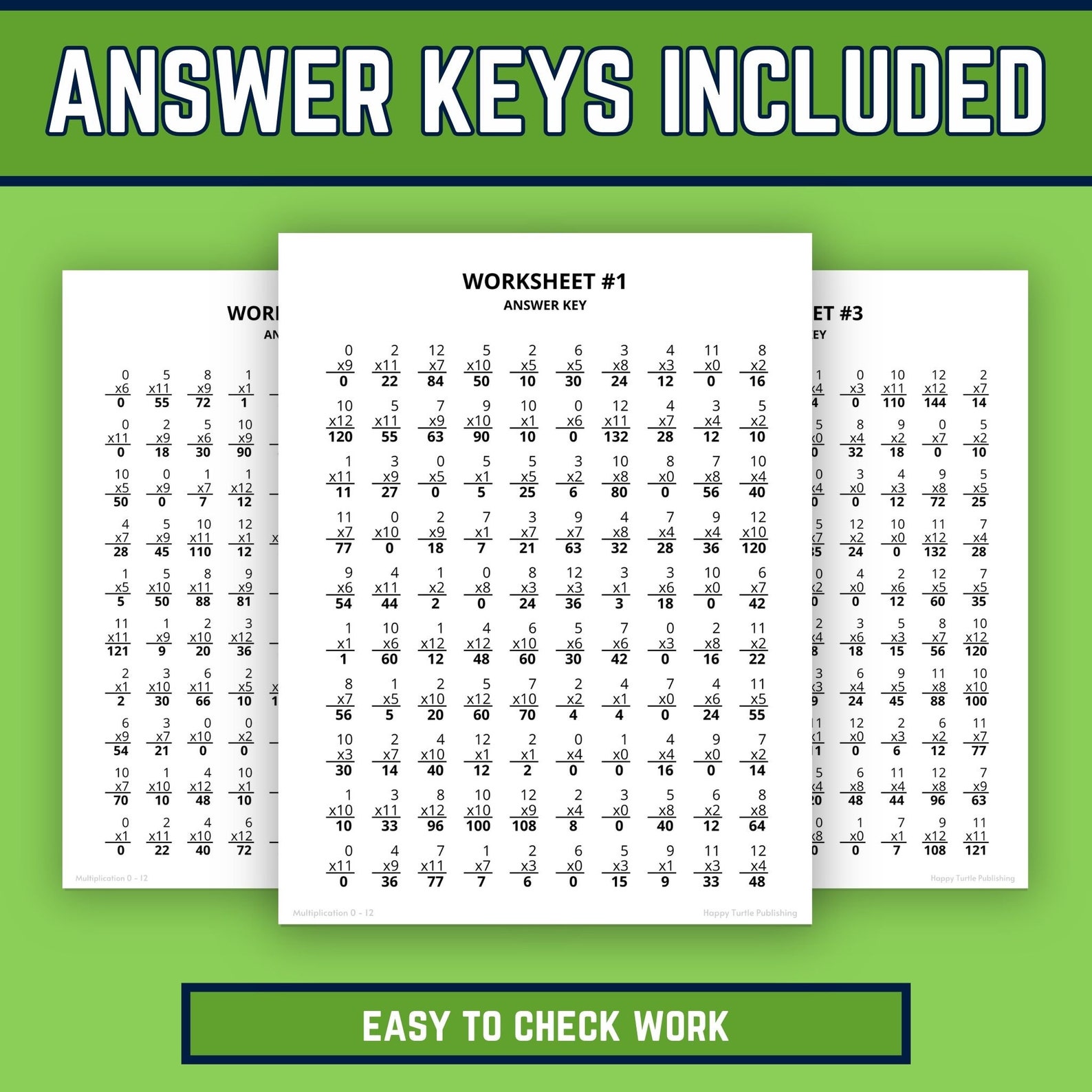 Multiplication Facts 0 to 12 Worksheets, Multiplying Practice Timed ...