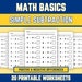 20 Printable Subtraction Worksheets, Fill in the Blank Single Digits 0 ...