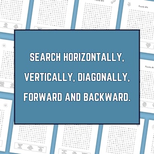 100 Printable Word Search Puzzles, Positive Thoughts, Uplifting Words ...