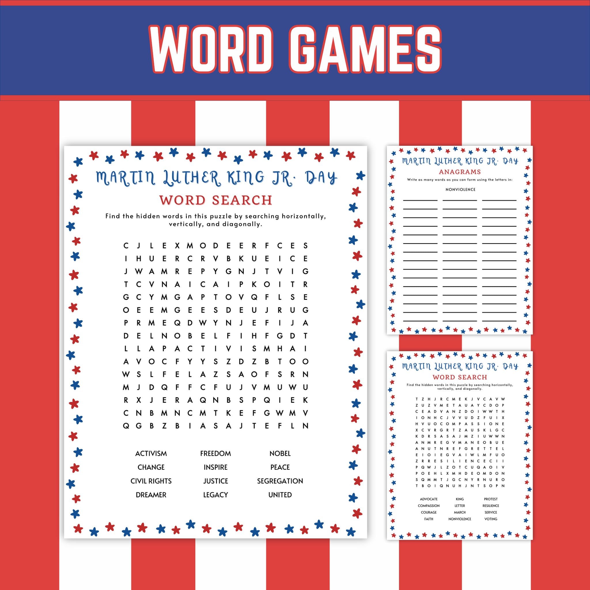 MLK Day Trivia Games Bundle, Martin Luther King Jr Classroom Activities ...