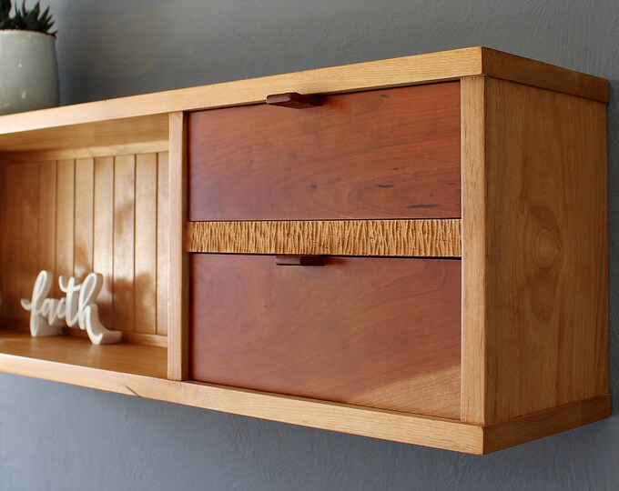 Floating Shelf, Floating Cabinet, Floating Cabinet With Drawers - Etsy
