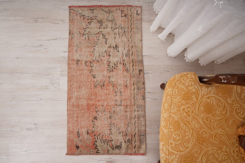 Turkish Small Rug Vintage Rug 2x4 Rug Faded Door Mat Rug - Etsy