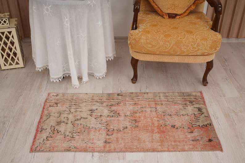 Turkish Small Rug Vintage Rug 2x4 Rug Faded Door Mat Rug - Etsy