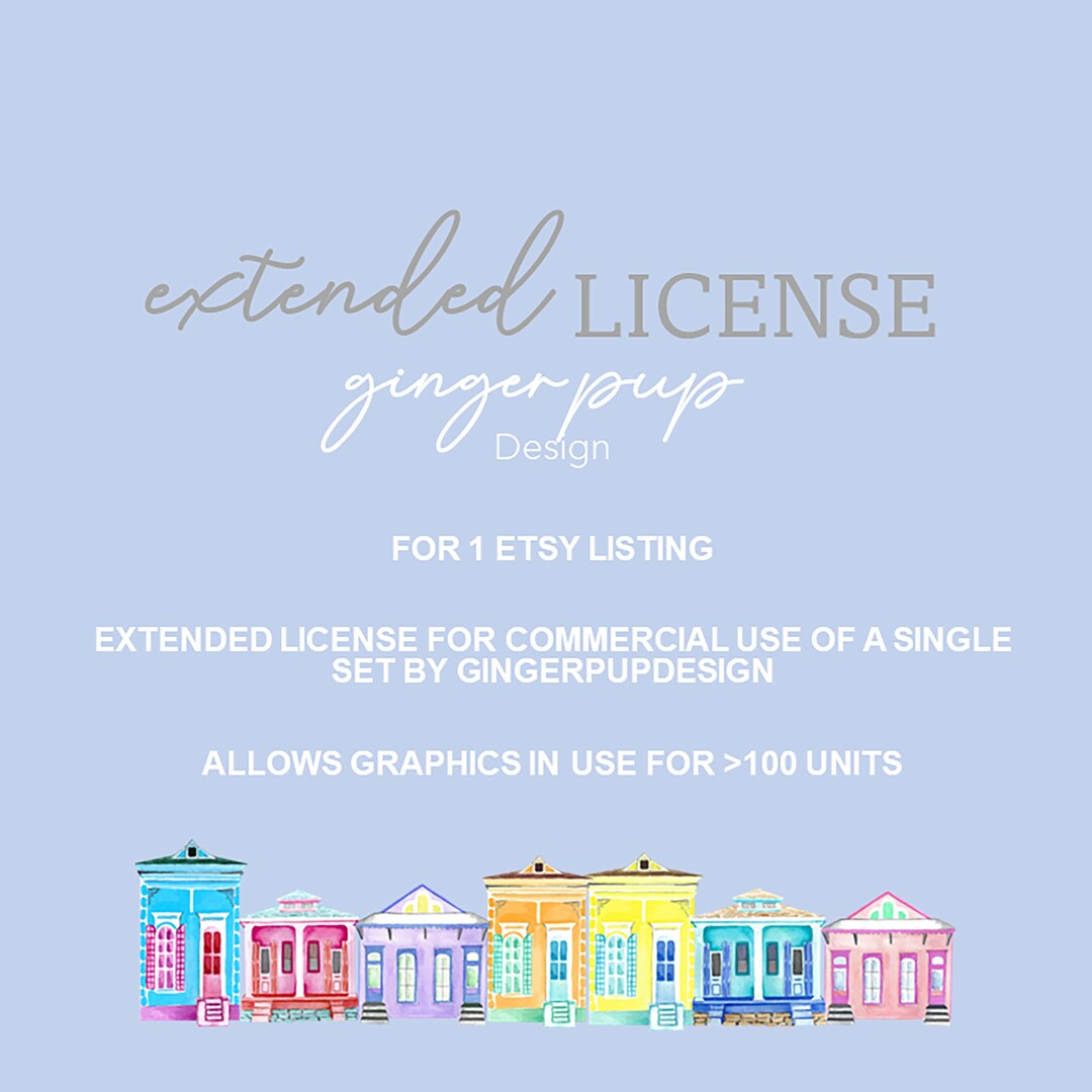 Extended License for One Clipart Set - Etsy