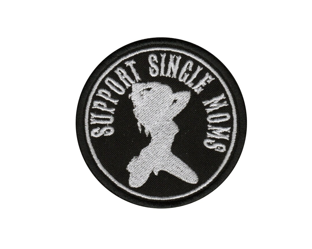 Support Single Moms Embroidery Biker Patch - Etsy