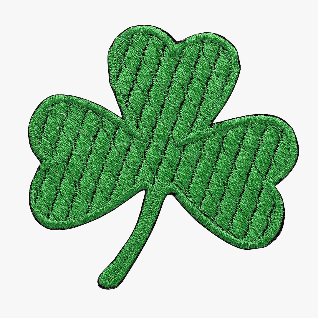 Irish Clover Embroidery Biker Patch - Etsy