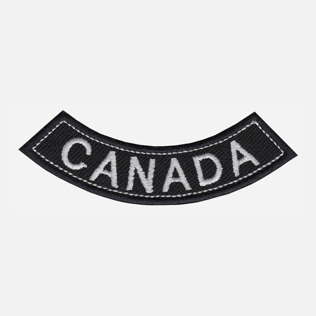 Canada Bottom Mini Rocker Embroidery Biker Patch - Etsy