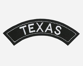 Texas Map Police Flag Embroidery Biker Patch - Etsy