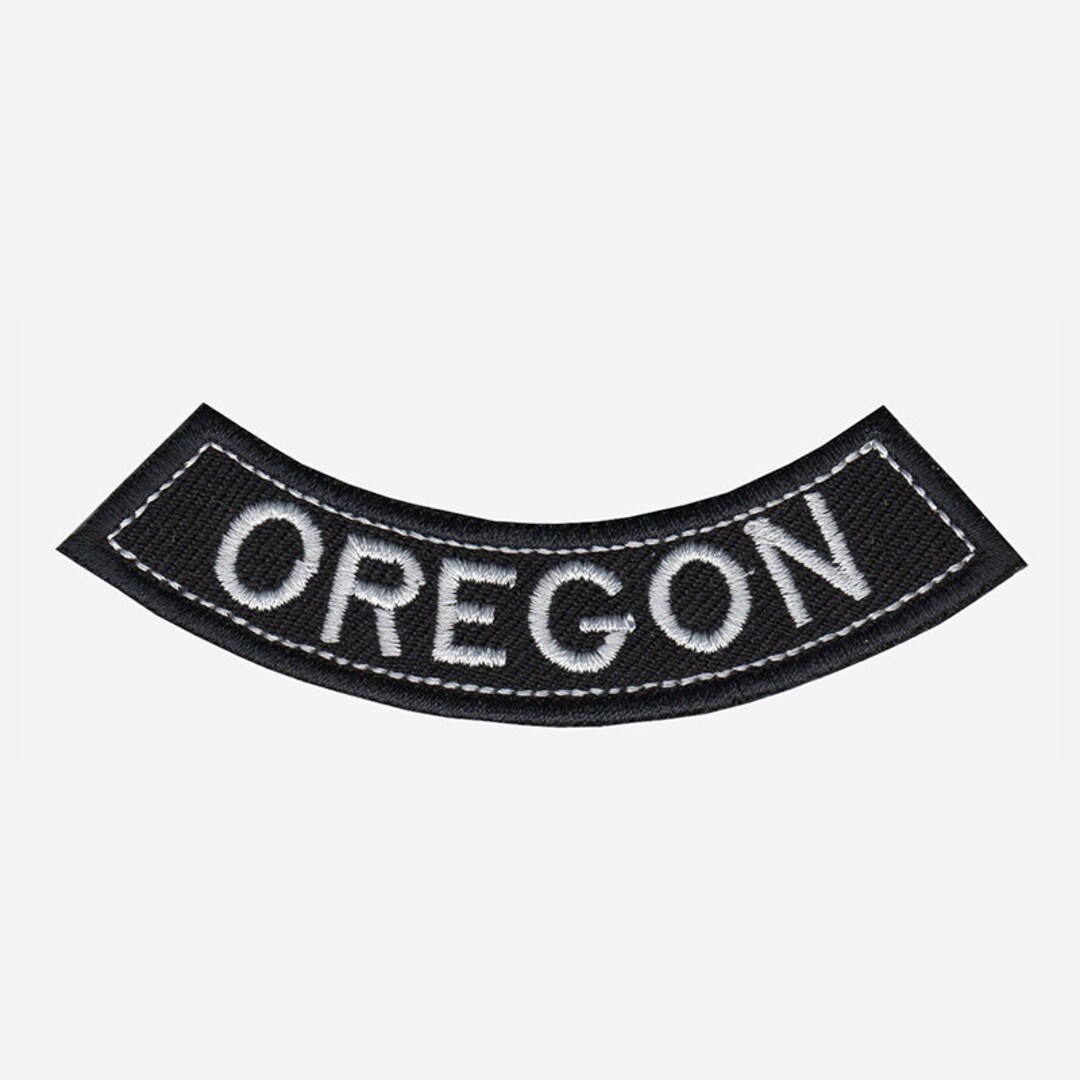 Oregon Bottom Mini Rocker Embroidery Biker Patch - Etsy