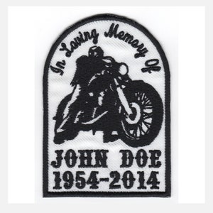 Biker Memorial Patch - Etsy