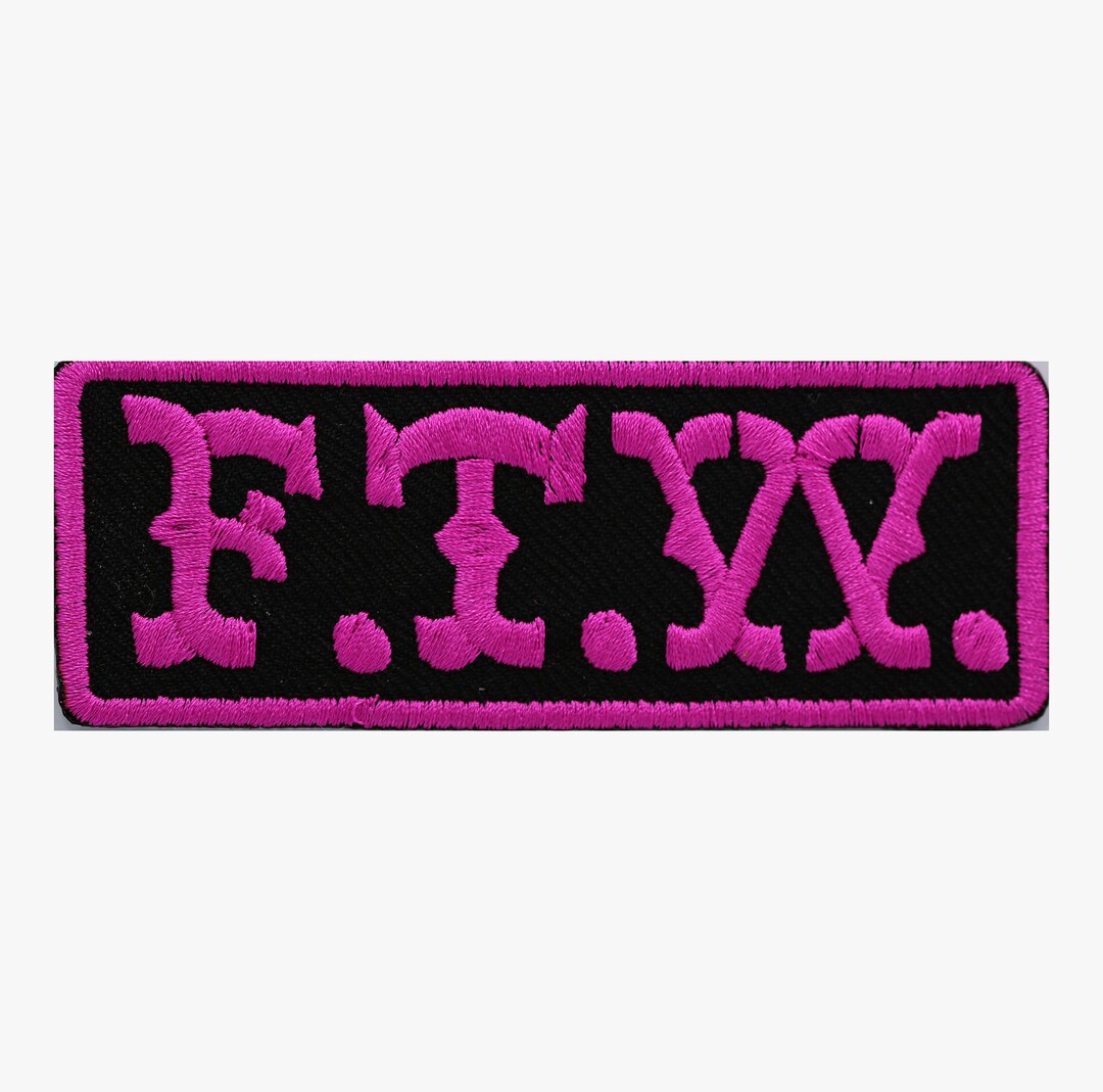 FTW Embroidery Biker Patch BF - Etsy