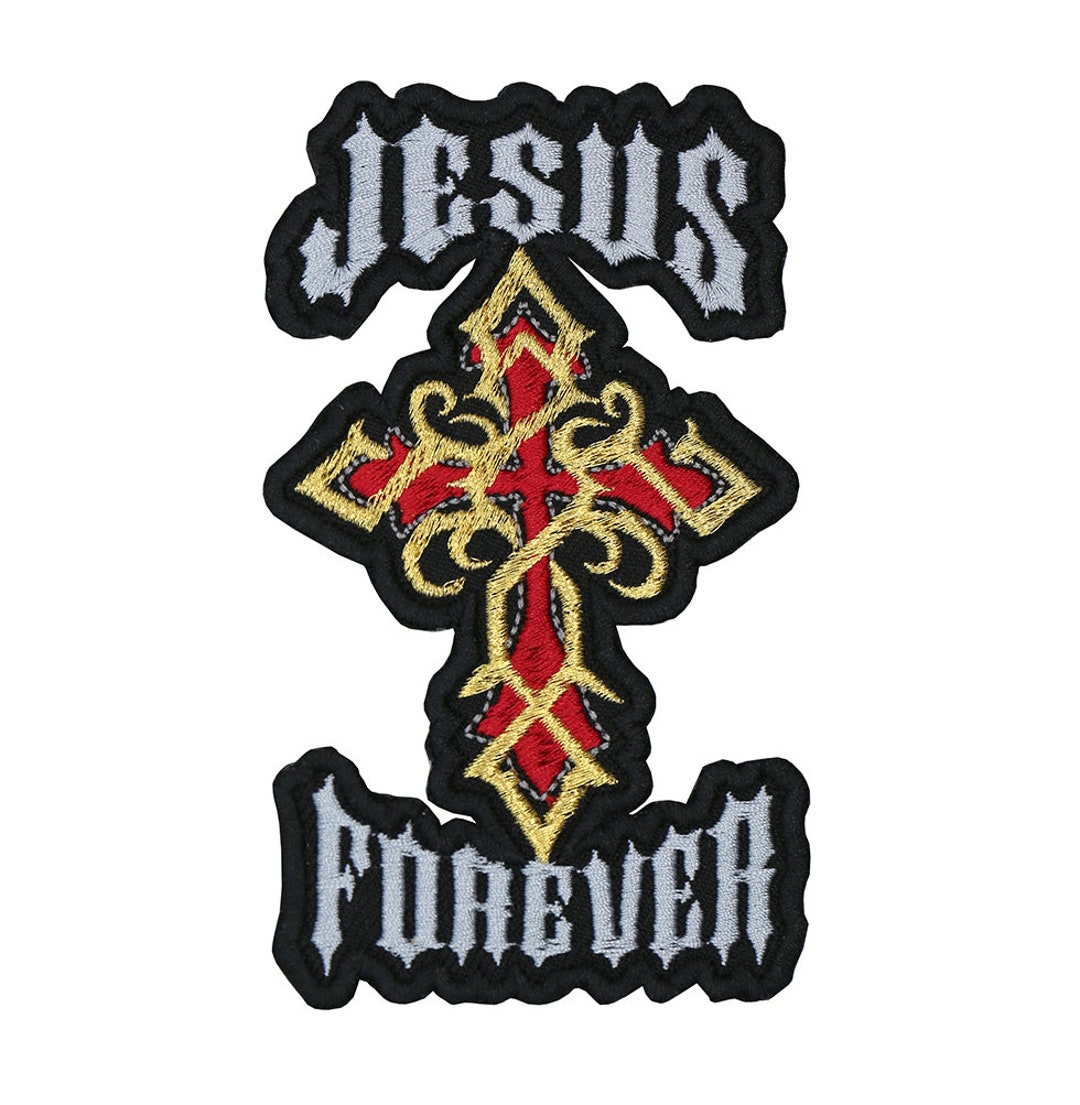 Jesus Forever Embroidery Biker Patch - Etsy