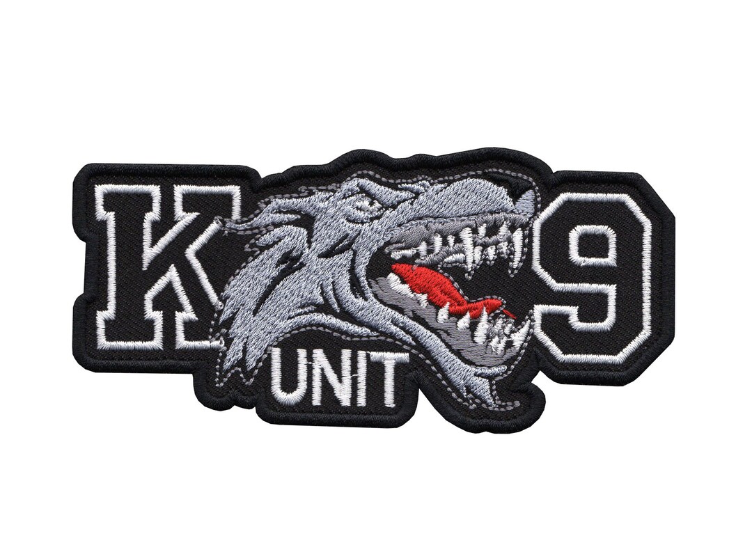 K9 Unit Embroidery Biker Patch - Etsy