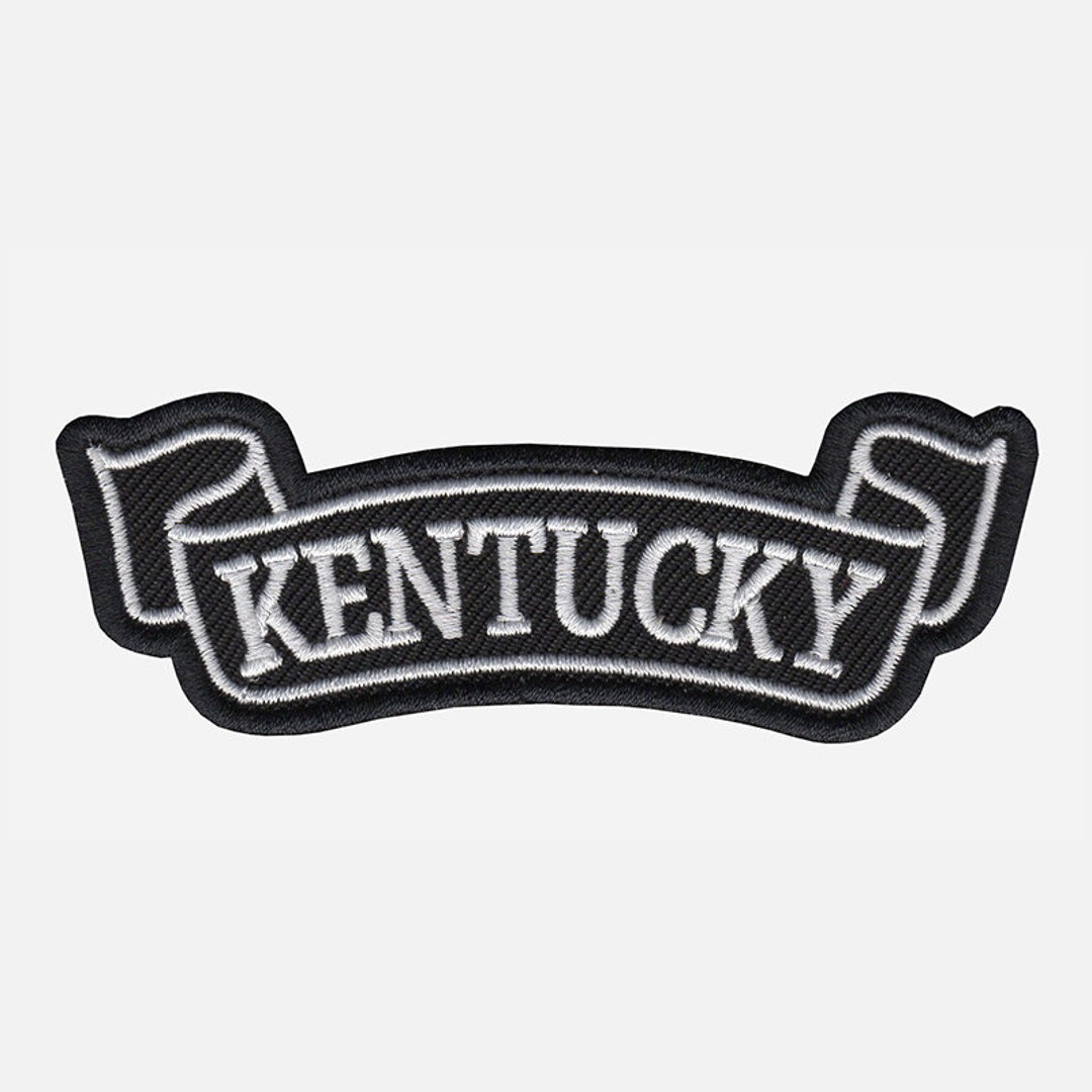 Kentucky Bottom Mini Banner Embroidery Biker Patch - Etsy