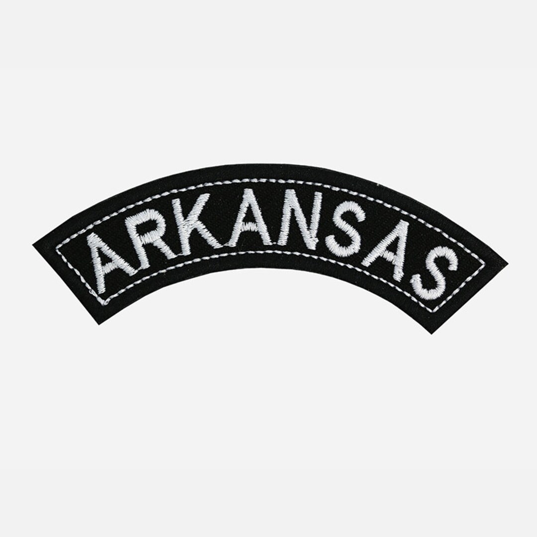 Arkansas Top Mini Rocker Embroidery Biker Patch - Etsy