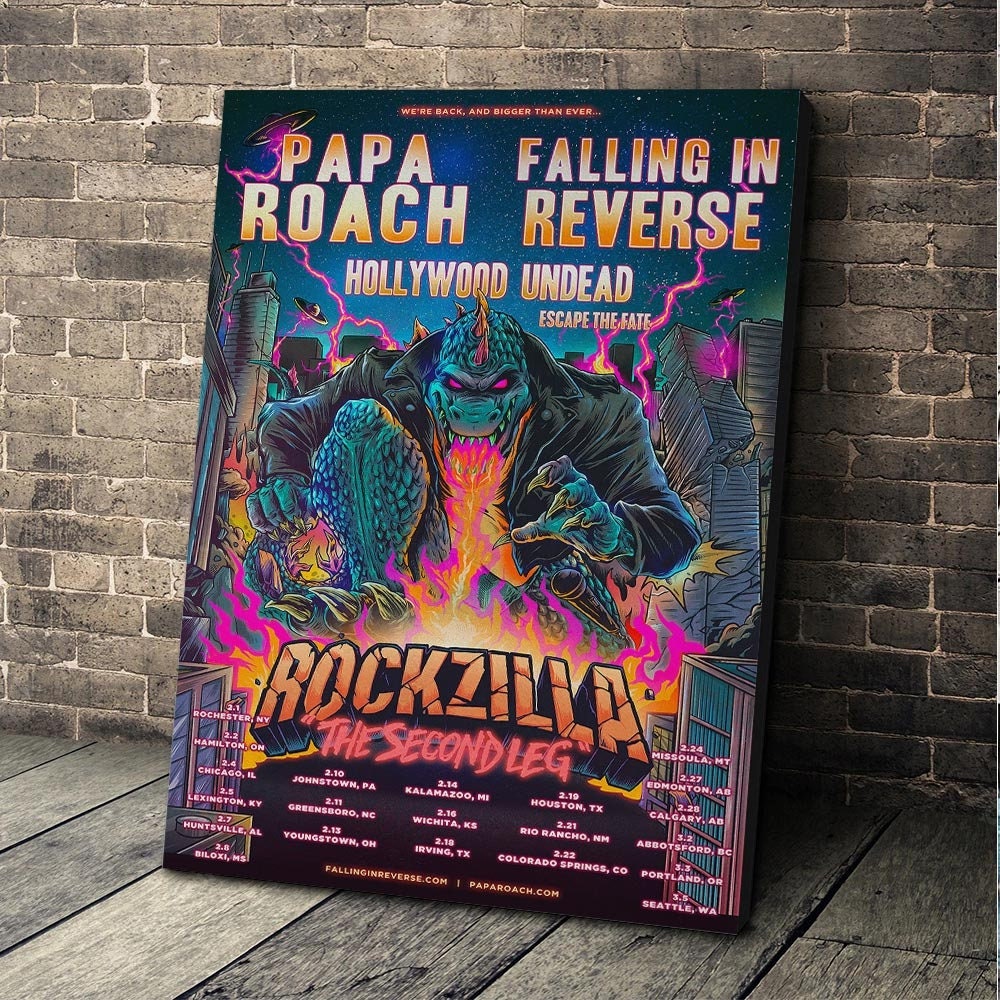 Rockzilla The Second Leg Tour 2023 Poster
