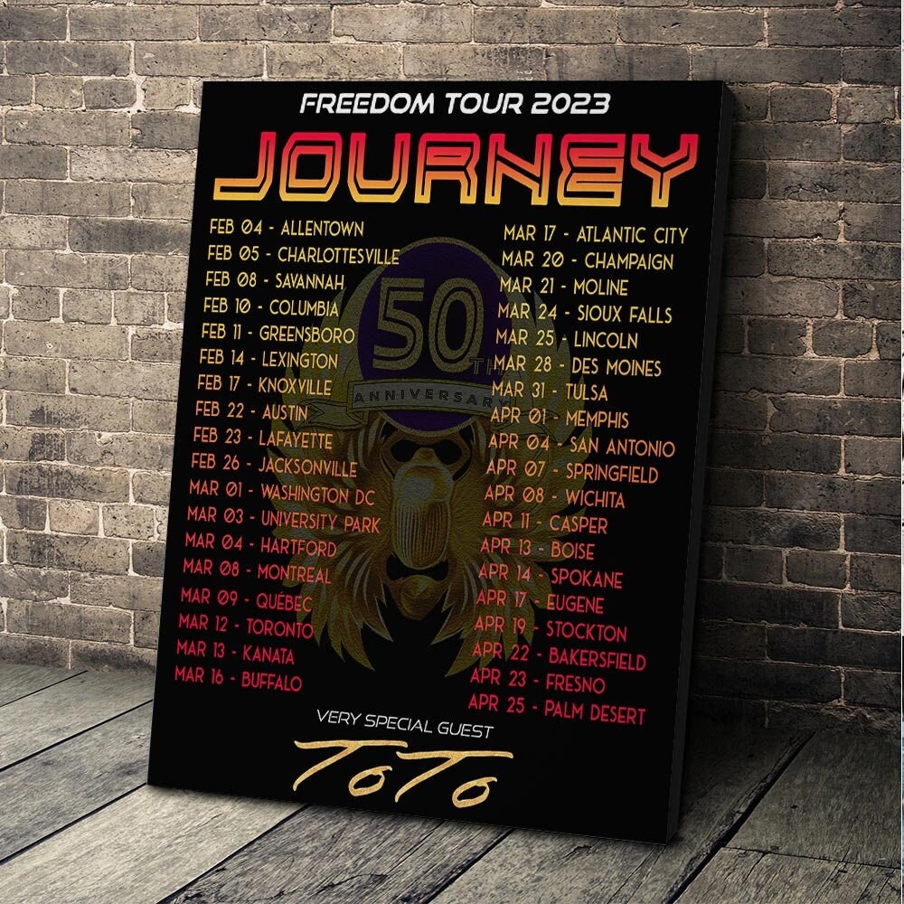 Journey 2023 Freedom Rock Tour 2023 Shirt, Music Tour 2023 Poster sold ...
