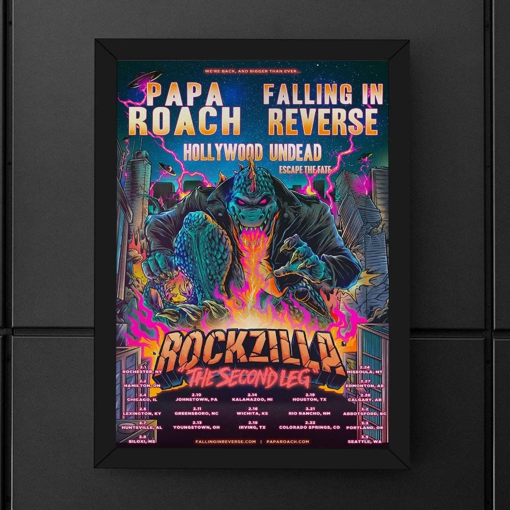 Rockzilla The Second Leg Tour 2023 Poster