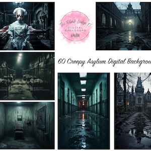 60 Creepy Asylum Digital Backgrounds - Etsy