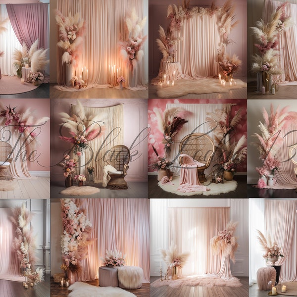 Pink Backgrounds - Etsy