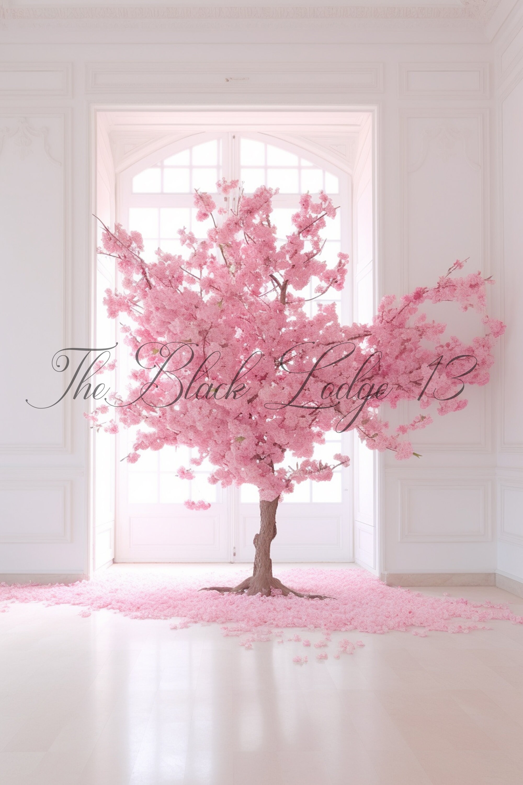 12 Pink Cherry Blossom Rooms Backgrounds Digital Backdrops - Etsy