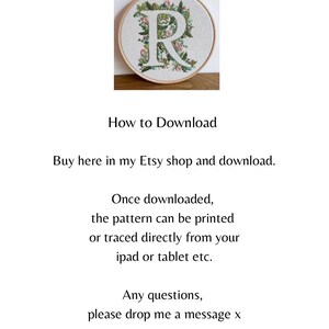 A Beautiful Pdf for the Letter R, Floral Pdf R Embroidery Pattern ...