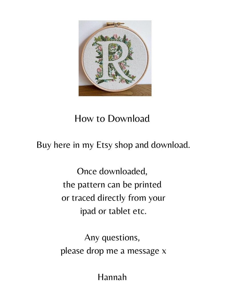 A Beautiful Pdf for the Letter R, Floral Pdf R Embroidery Pattern ...