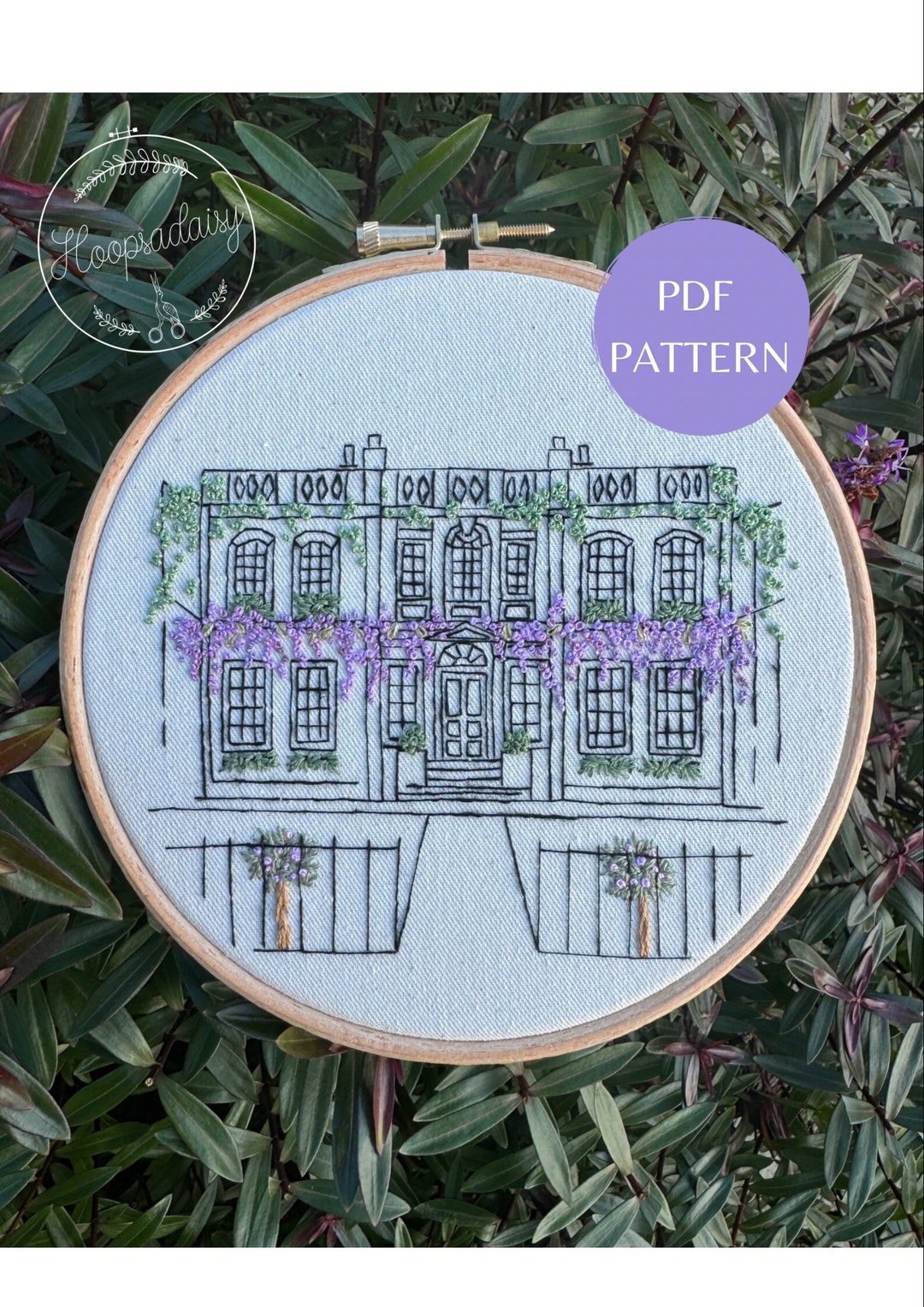 Beautiful Regency Embroidery PDF Pattern for a Wisteria London House - Etsy